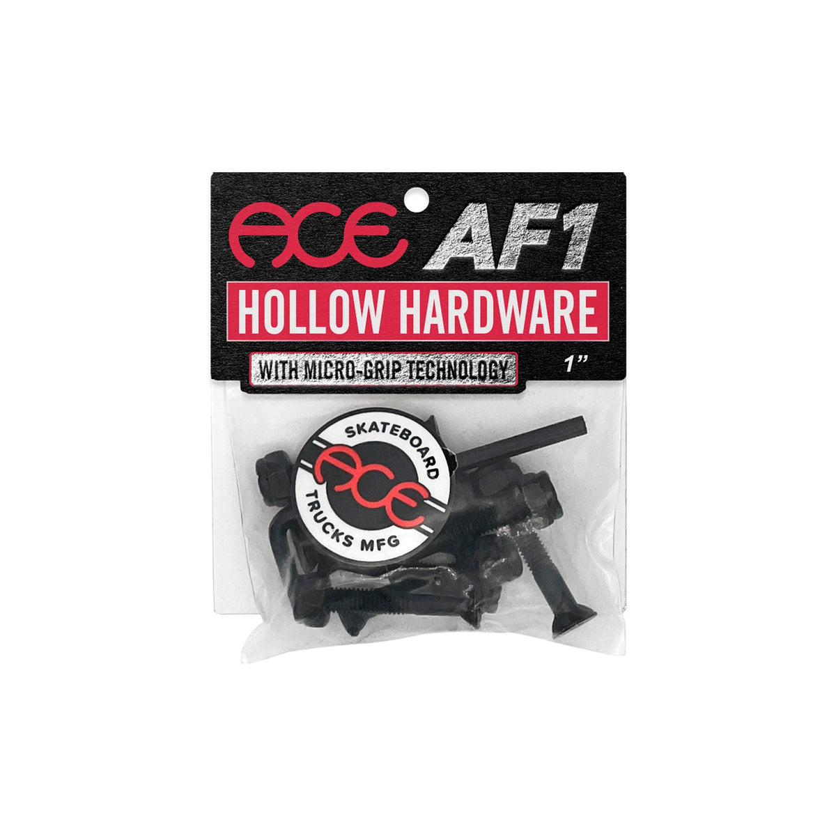 Ace - Hollow Bolts w/ Grippers Allen 1" – Habibi Skate Shop